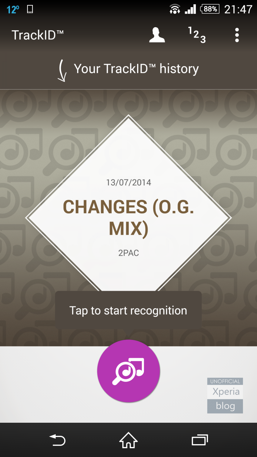 TrackID Beta (4.1.B.0.5) shows off Material Design | Xperia Blog